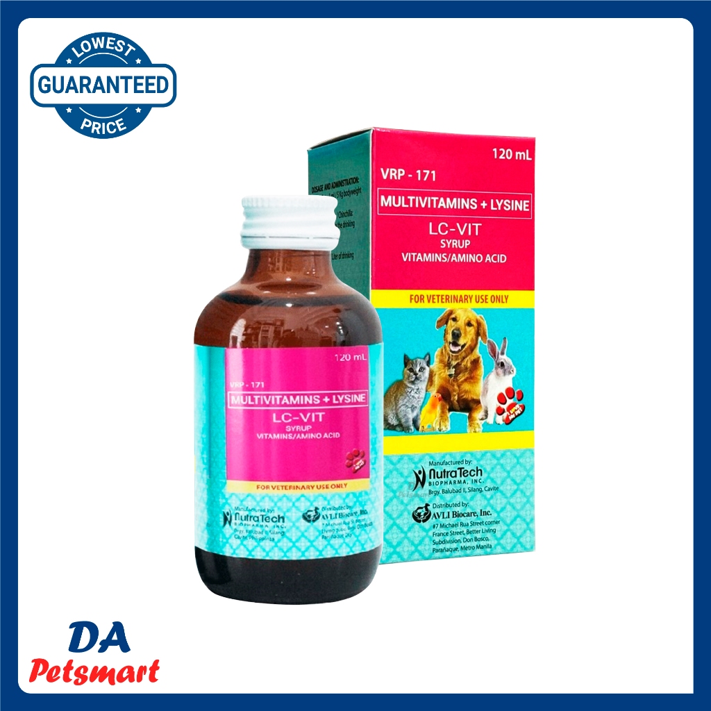 BIOCARE LC-Vit Pet MultiVitamin + Lysine _For Dog ,Cat Syrup (120ml ...