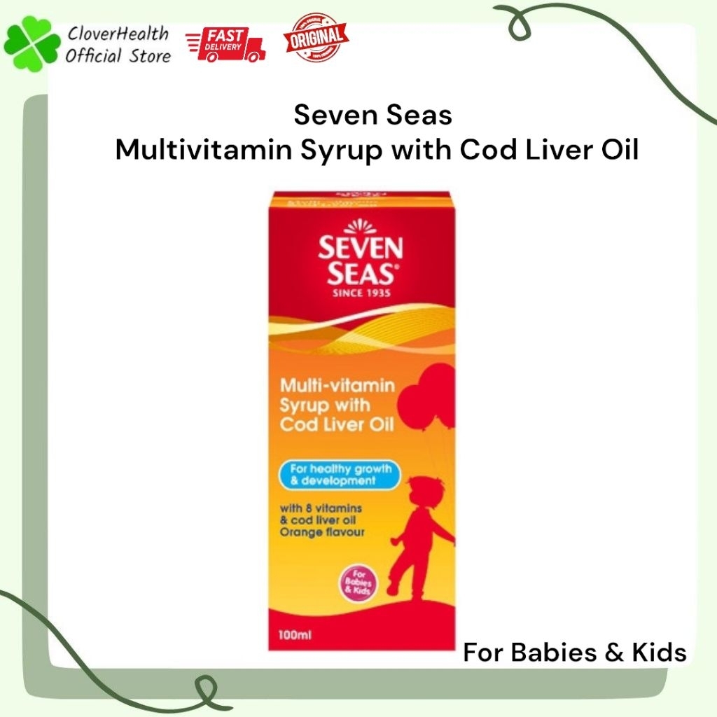 Seven Seas Multivitamin Syrup with Cod Liver Oil 100ml / 500ml | Shopee ...