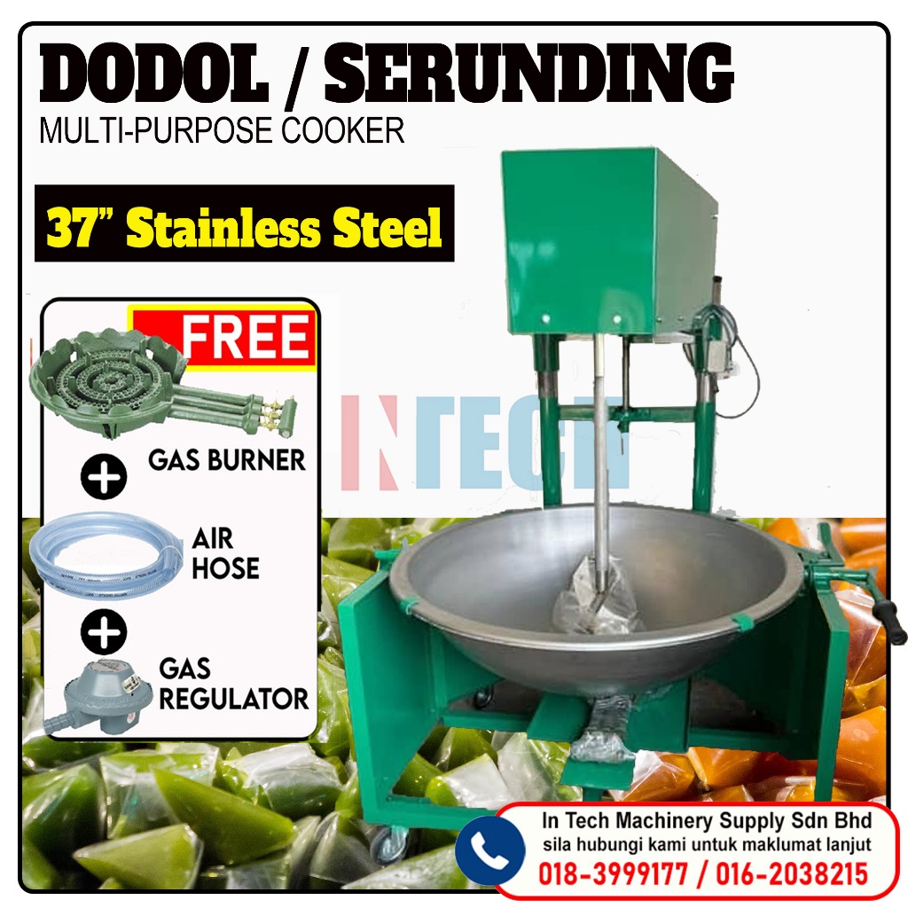 DL37N MESIN PENGACAU DODOL / SERUNDING / MULTI PURPOSE COOKER 1HP X ...