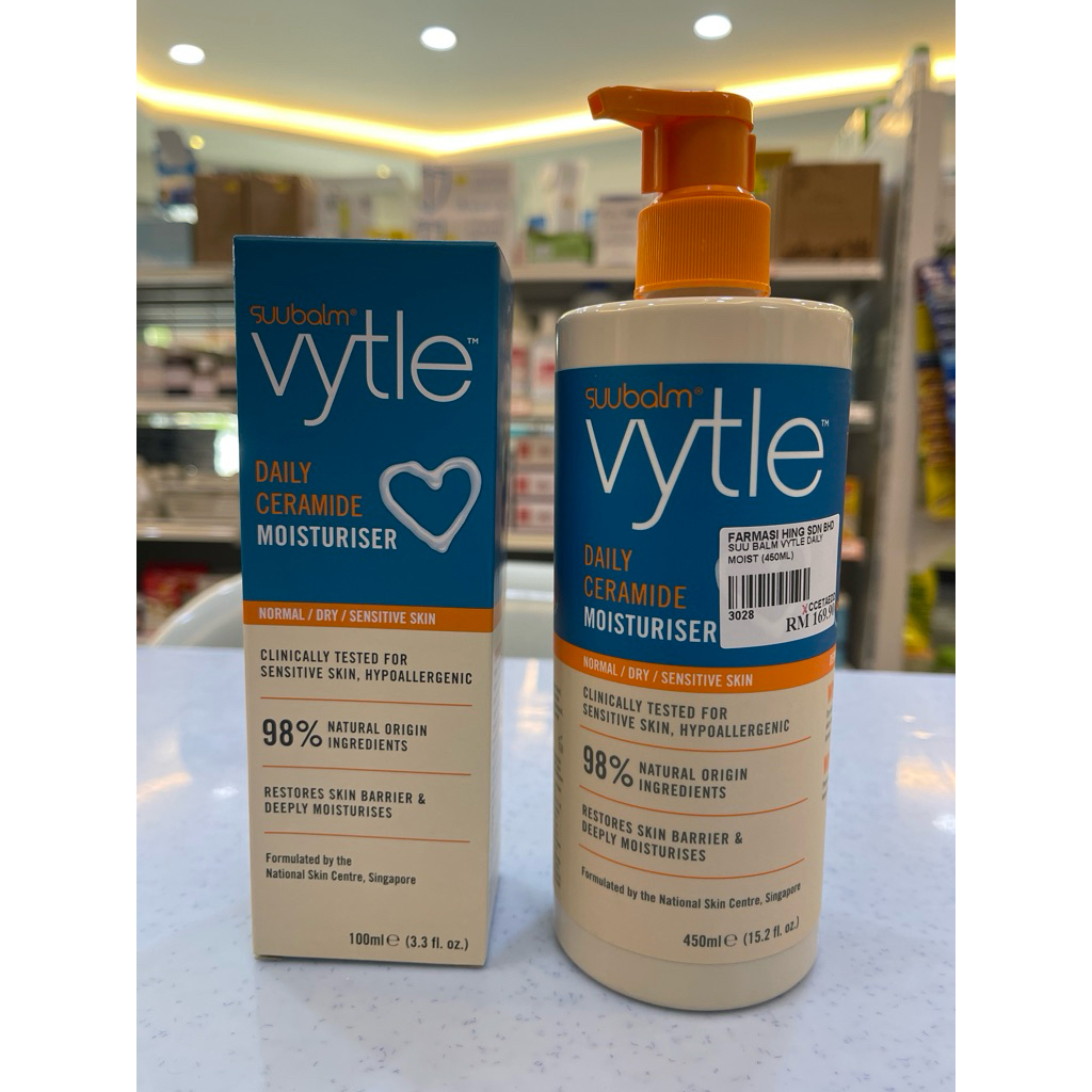 Suu Balm Vytle Daily Ceramide Moisturizer ( 100ml / 450ml ) | Shopee ...