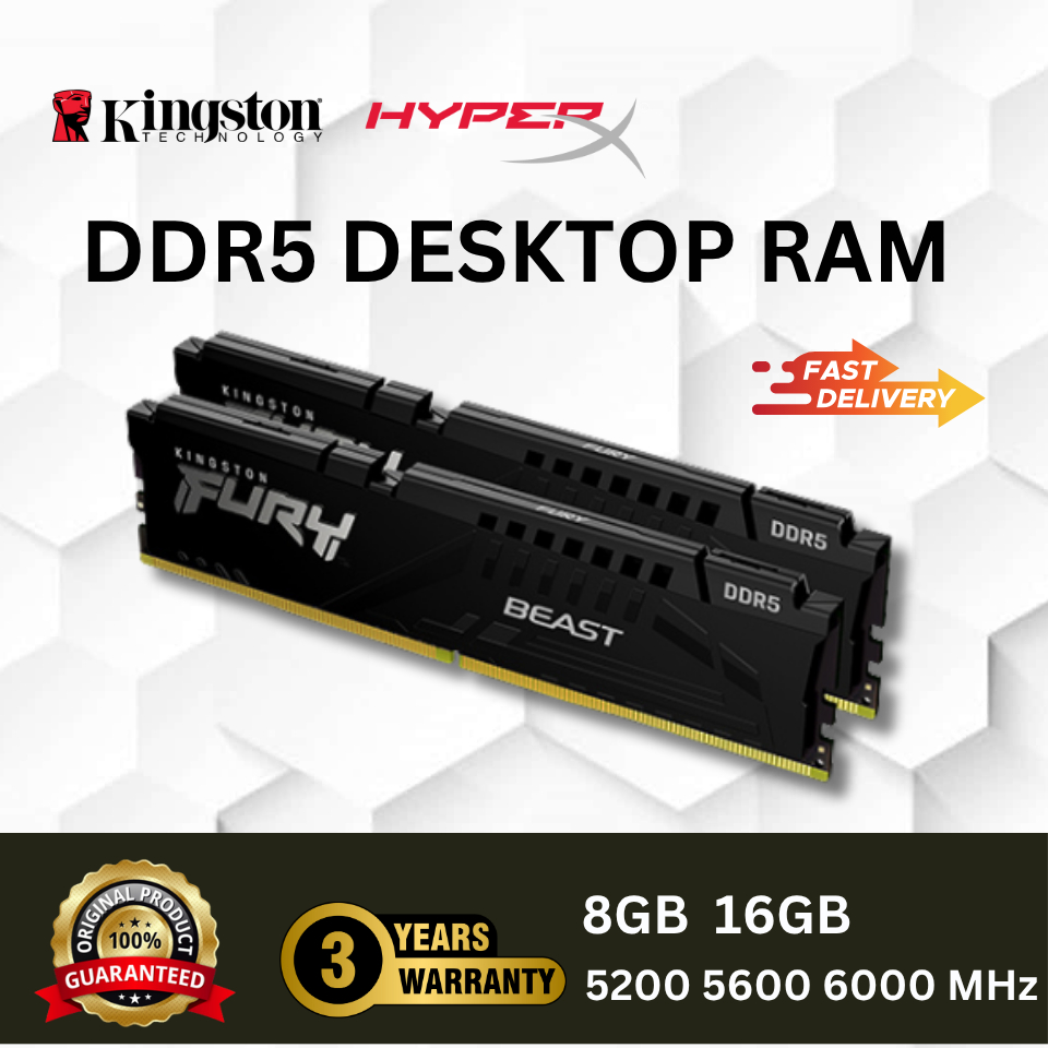 BRAND NEW GAMING DESKTOP DDR5 RAM 8GB | 16GB [ 5200 | 5600 | 6000 MHz ...