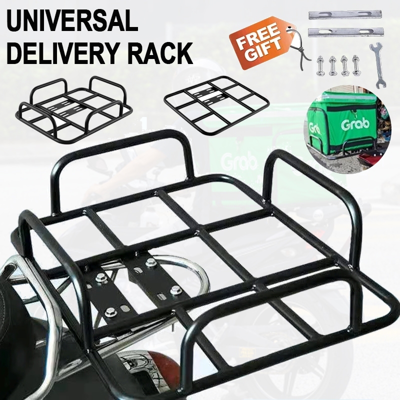 Universal Motorcycle Rack Food Delivery Bag Rack Carrier Tailstock Rear ...