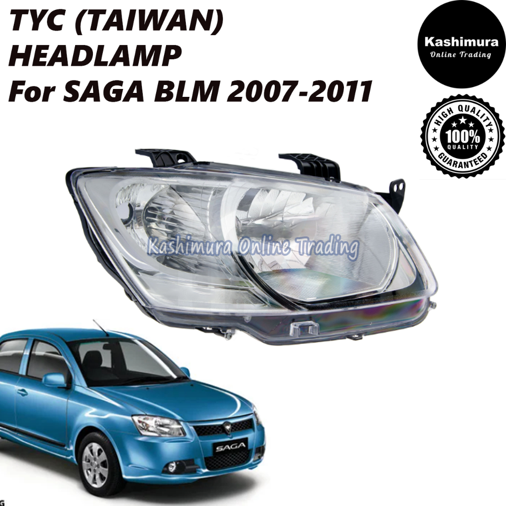 PROTON SAGA BLM 2007 2008 2009 2010 2011 HEADLAMP HEAD LAMP LAMPU BESAR ...