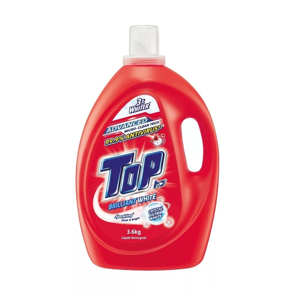 TOP Ultra Nano Fresh Tech Liquid Detergent Brilliant White (Red) 3.6KG ...