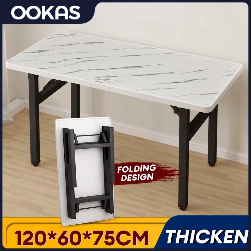 OOKAS Foldable Table Desk Multipurpose Dining/Computer Study Table ...