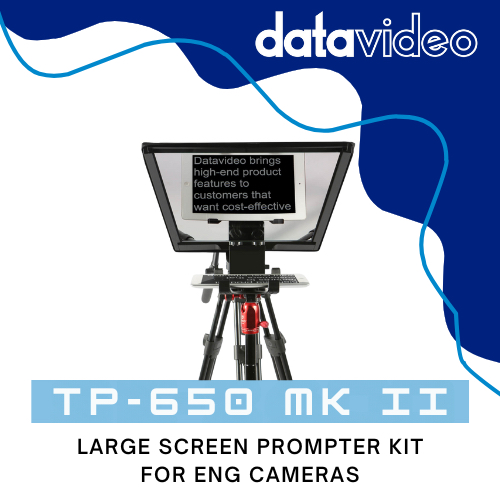 DATAVIDEO TP-650 MKII - BTHC Large Screen Prompter Kit for ENG Cameras ...