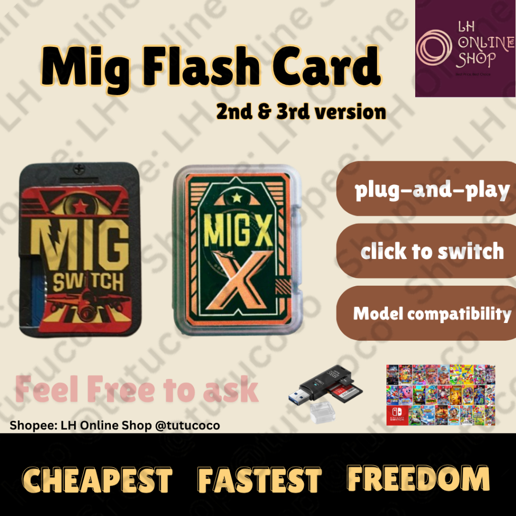 Mig Flash Card |V2 and V3 | Plug in and PLay | On stock | Shopee Malaysia