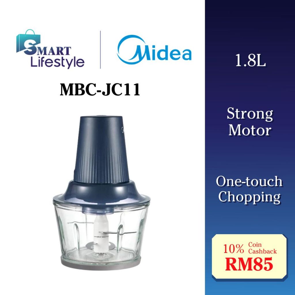 Midea 1.8L Glass Jar Chopper MBC-JC11 MBCJC11 | Shopee Malaysia