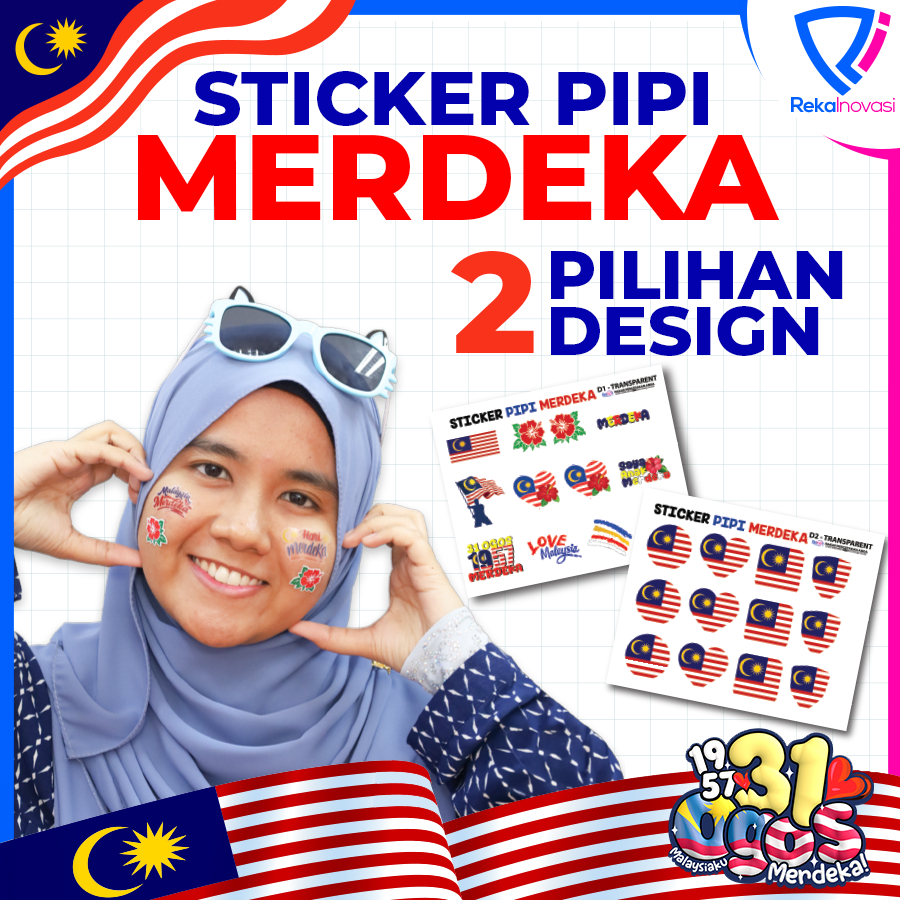 Sticker Pipi Merdeka Stiker Merdeka , Face Sticker Love Malaysia Flag ...