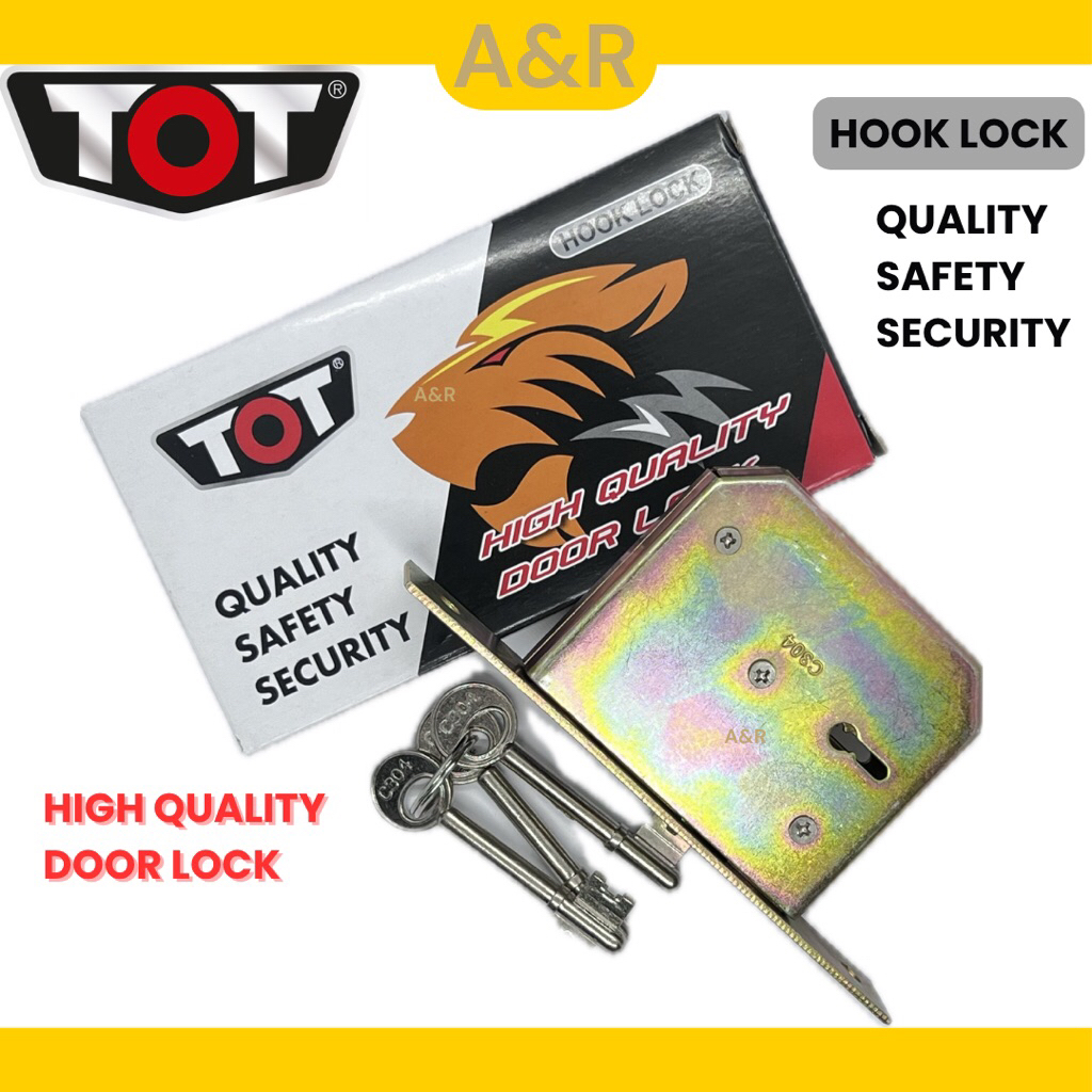 TOT Hook Lock /Grill Lock/Kunci Grill / Hook Lock/Lock Set/Grill Door ...