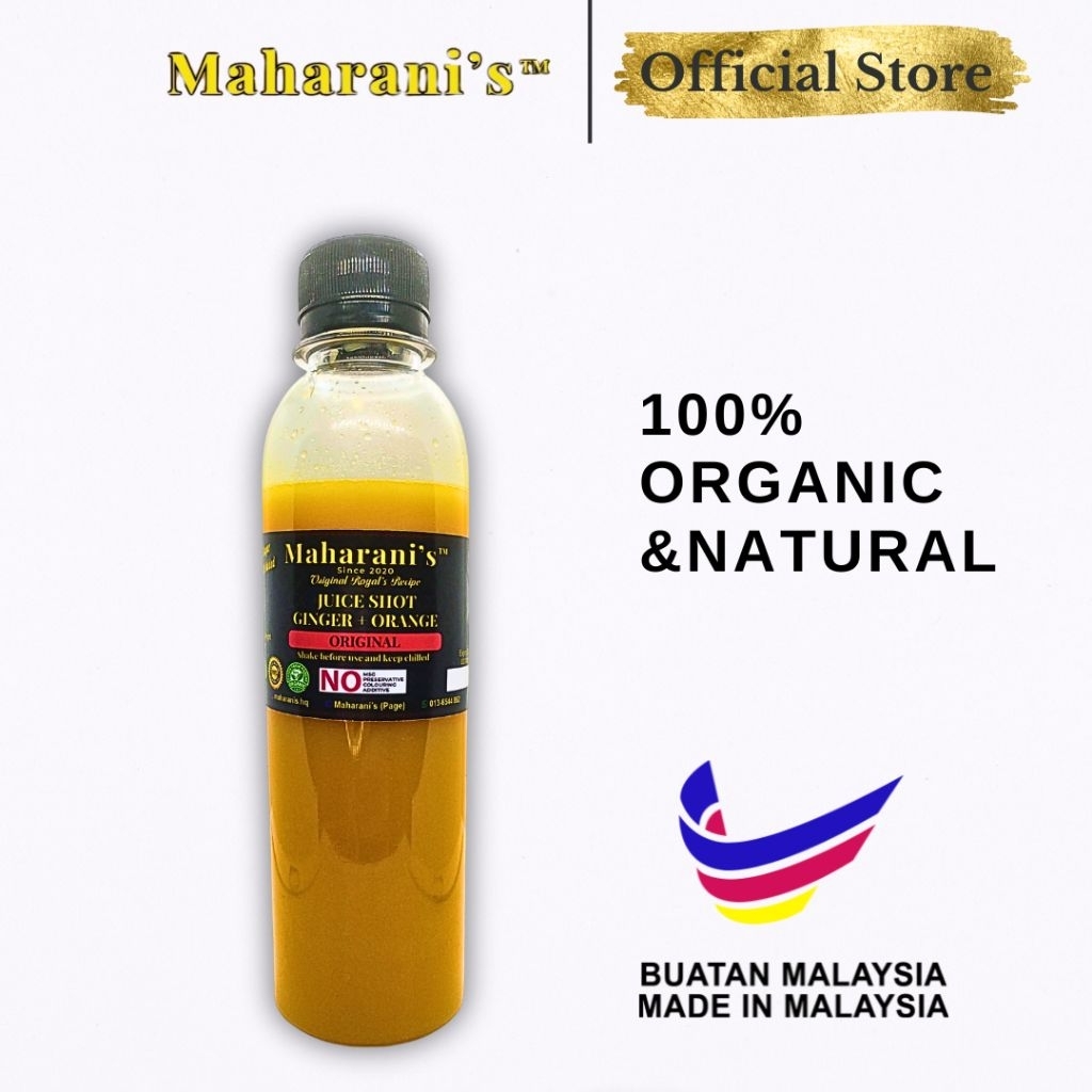 Maharani's Organic & Natural Cold-Pressed Premium Citrus Herbal Jamu ...