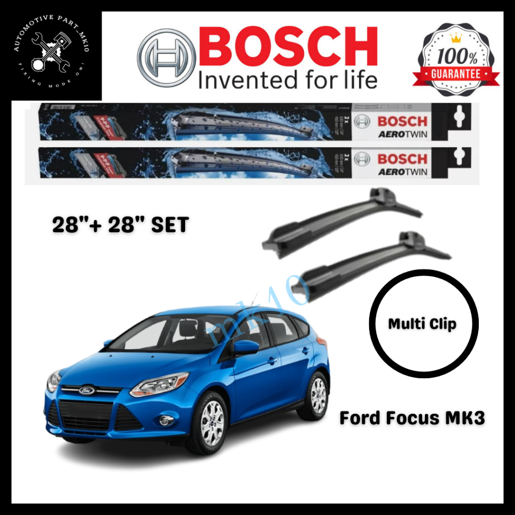 BOSCH Aerotwin Plus Multi Clip WIPER SET 3397006953 Ford Focus MK3 100% ...