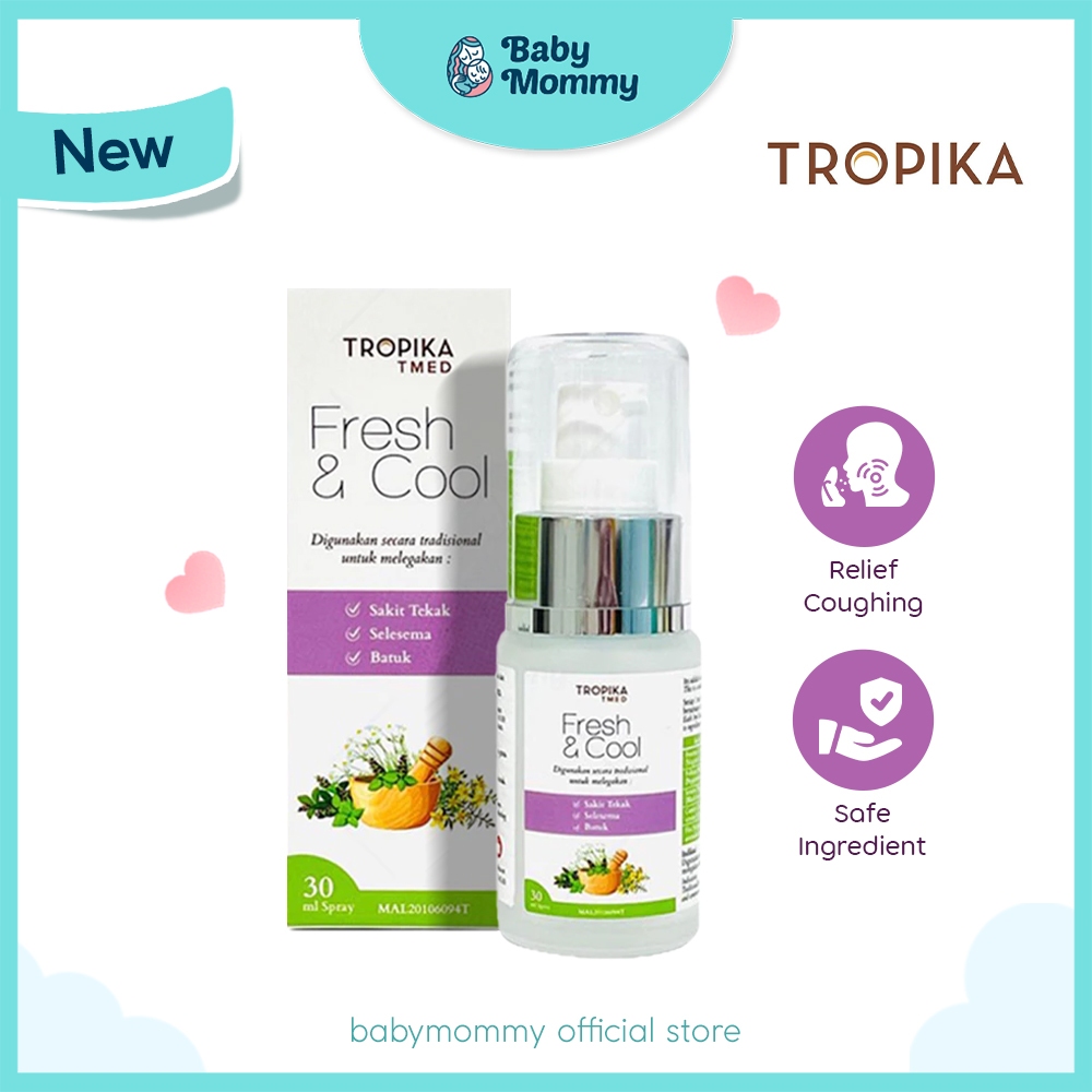 TROPIKA Fresh & Cool Ubat Batuk, Selsema, Sakit Tekak, Asma, Mencairkan ...