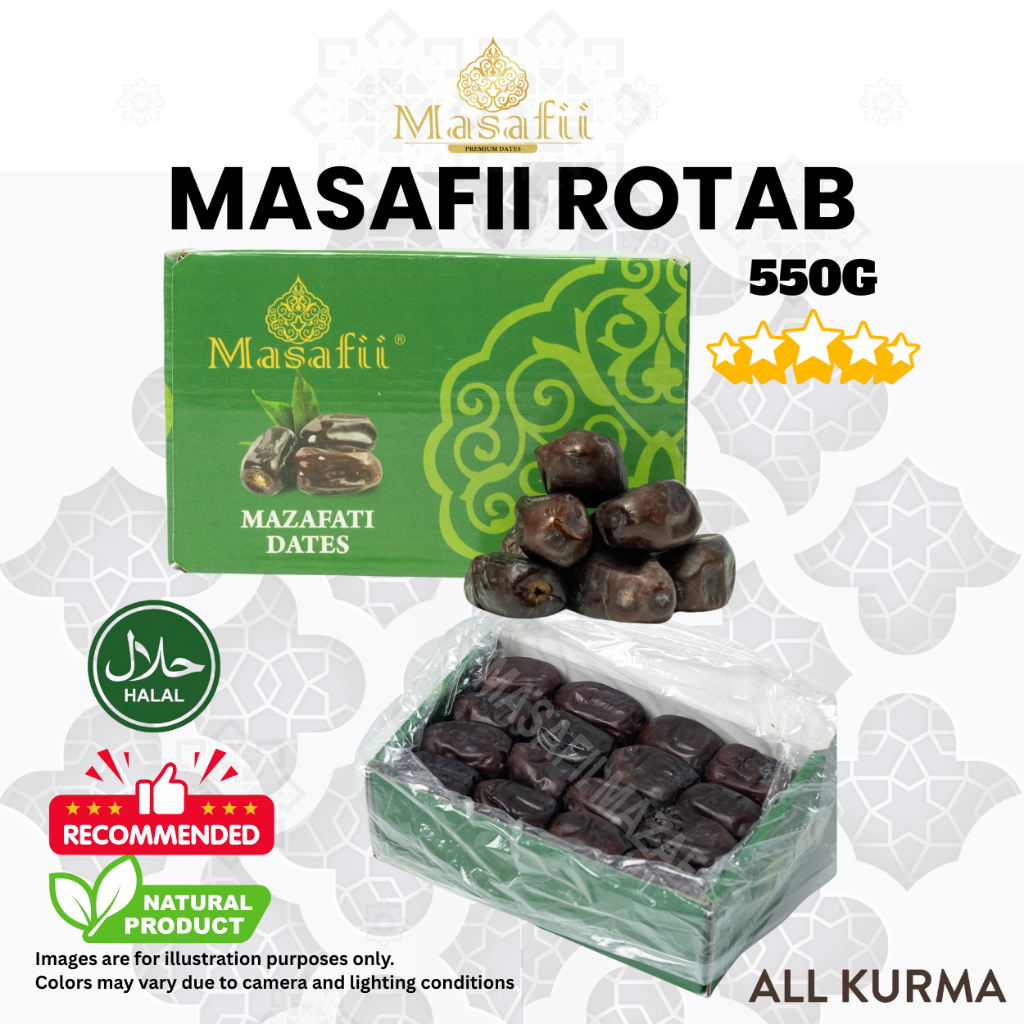Masafii Mazafati Rotab Kurma Dates 550g Kurma Rotab Murah | Shopee Malaysia