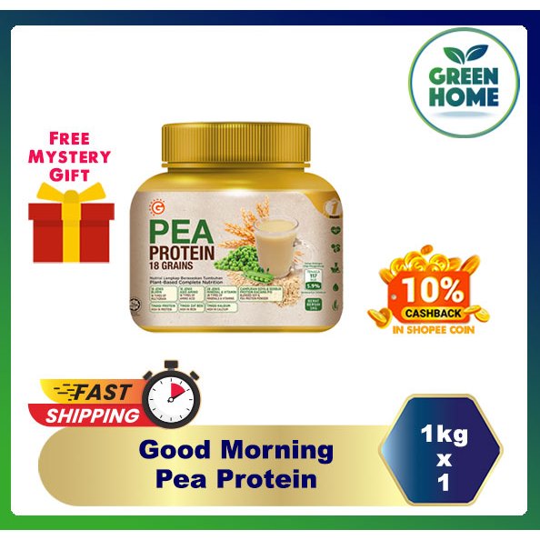 RM79.20 after rebate (Good Morning Pea Protein 1kg) | Shopee Malaysia