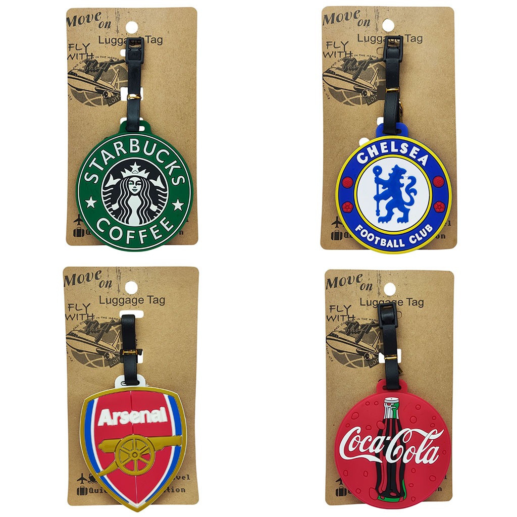 Tag Bagasi / 𝗦𝗼𝗳𝘁 𝗦𝗶𝗹𝗶𝗰𝗼𝗻𝗲 Travel Luggage Tag Starbucks Chelsea Arsenal ...