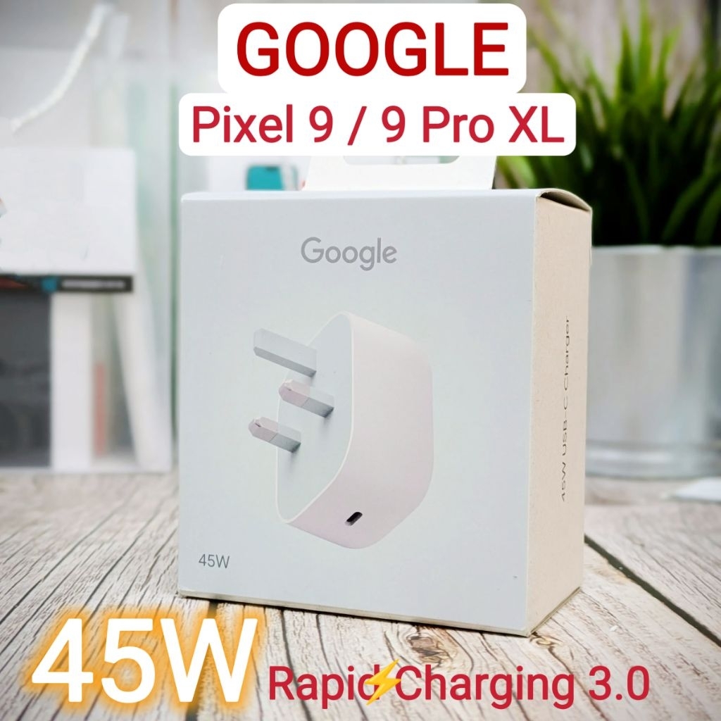 Google Pixel 45W Power Adapter Charger UK Spec Wall Adapter USB-C ...