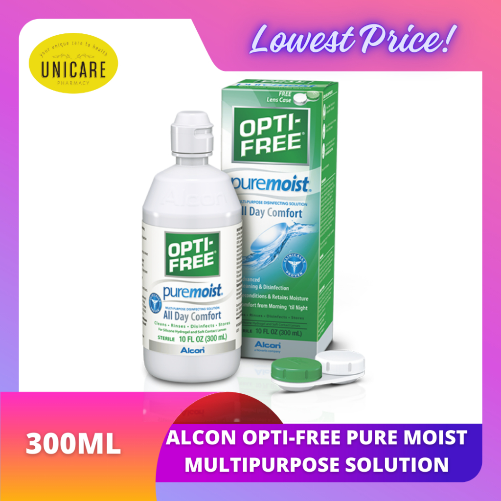 ALCON OPTI-FREE PURE MOIST 300ML | Shopee Malaysia