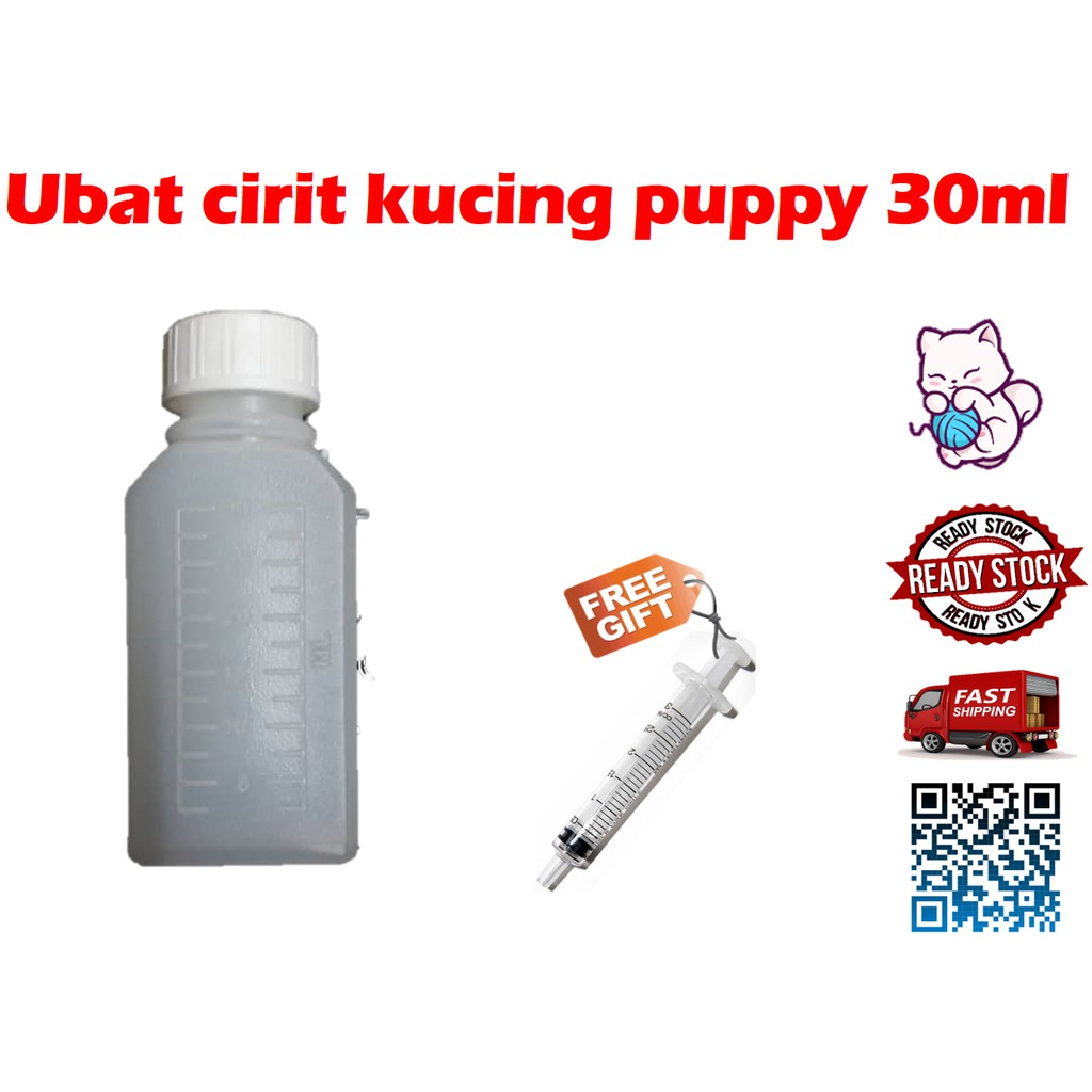 Ubat Cirit-Birit Haiwan (30ml) + Syringe 3ml Percuma – Kucing Arnab ...
