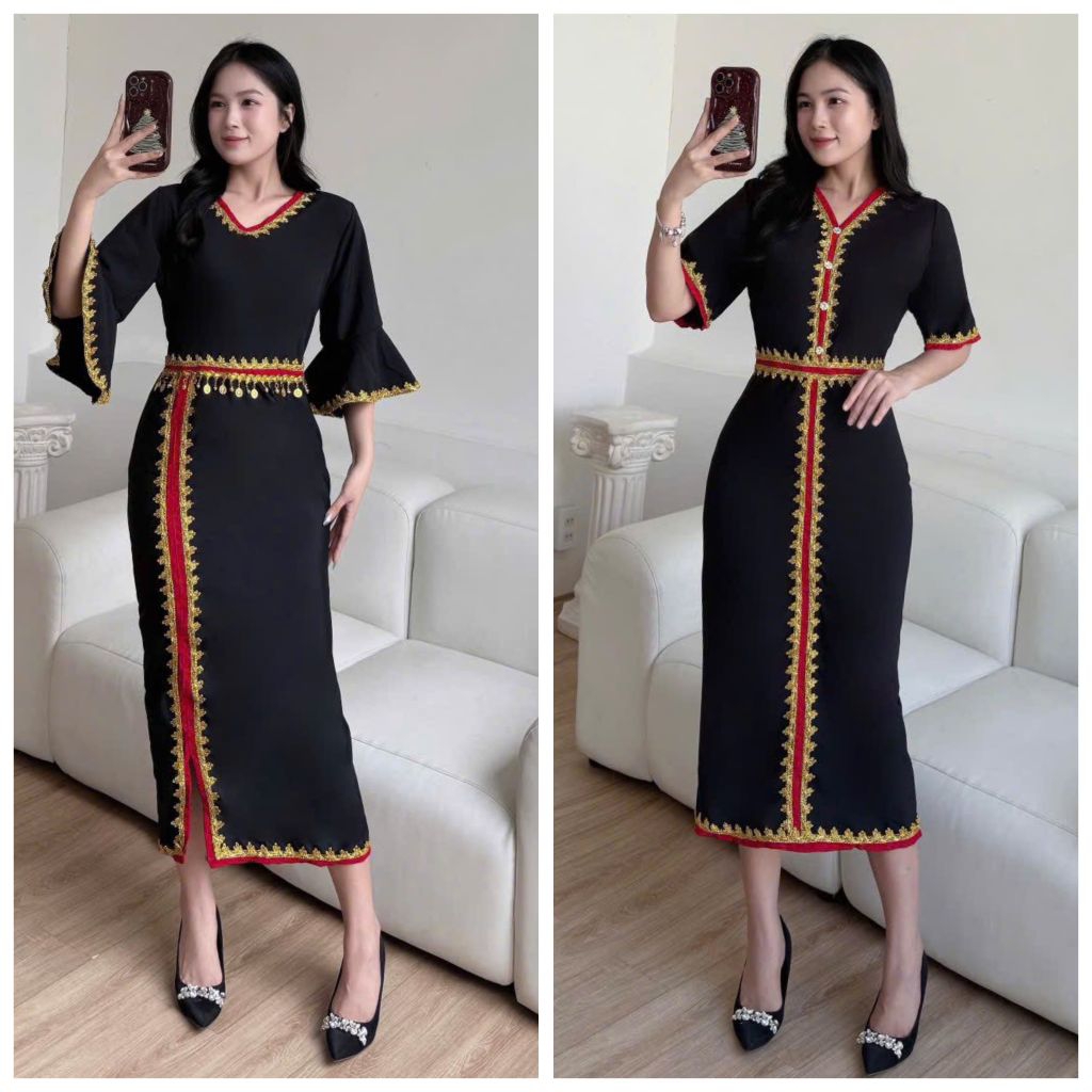DRESS BIDAYUH BORNEO WOMEN FREESIZE READY STOCK | Shopee Malaysia