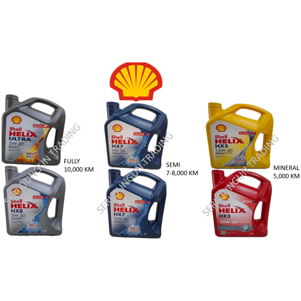 SDT SHELL ENGINE OIL - 5W40/5W30/10W40/15W40/20W50 FULLY SEMI MINERAL ...