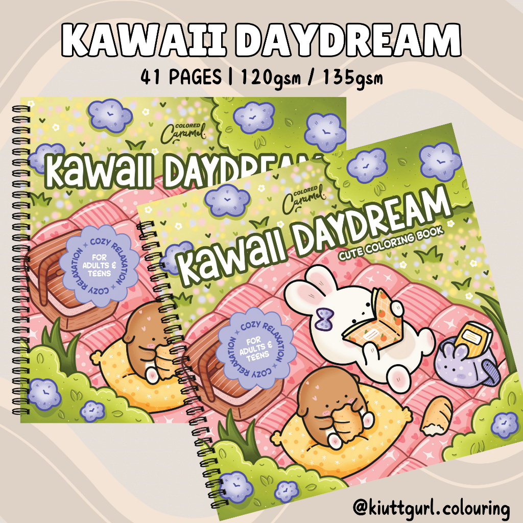 KAWAII DAYDREAM By Colored Caramel 41Pages Coloring Books | Shopee Malaysia