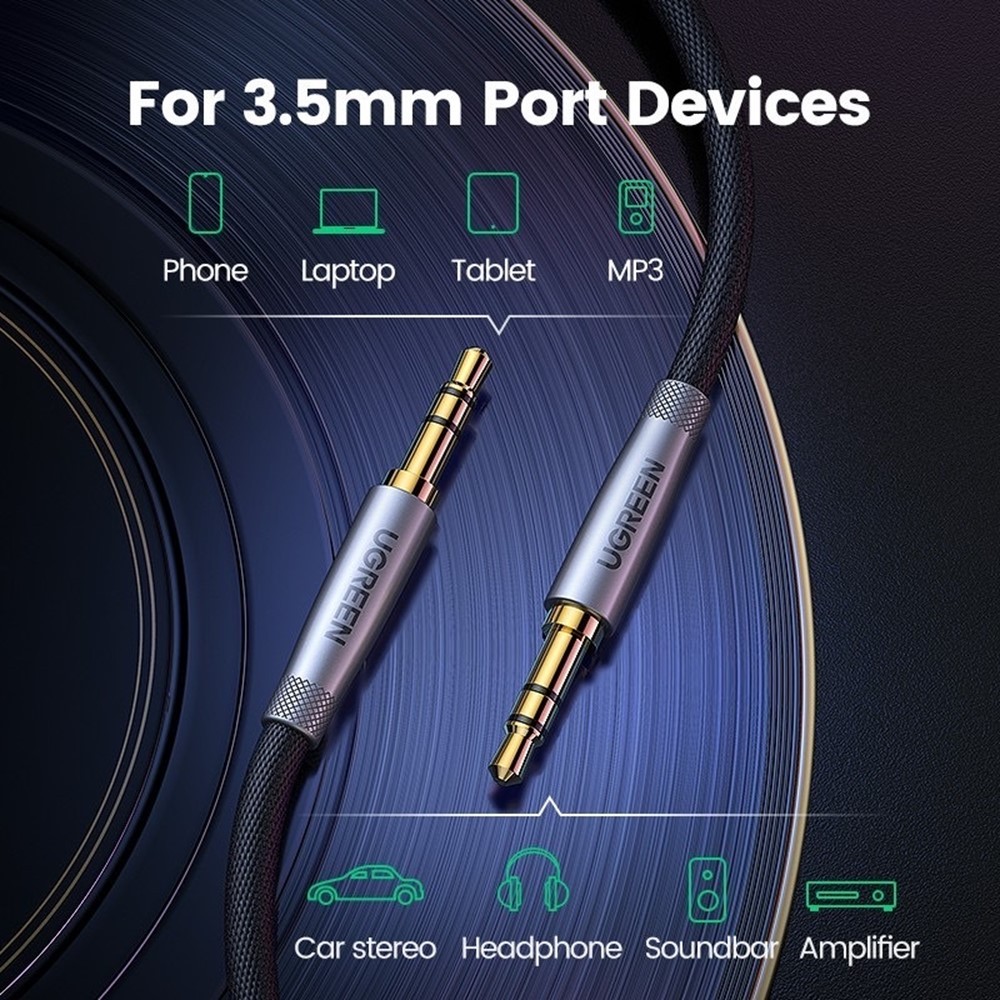 UGREEN 3.5mm AUX Cable 3.5mm Audio Cable 3.5mm Audio jack Nylon Braided ...