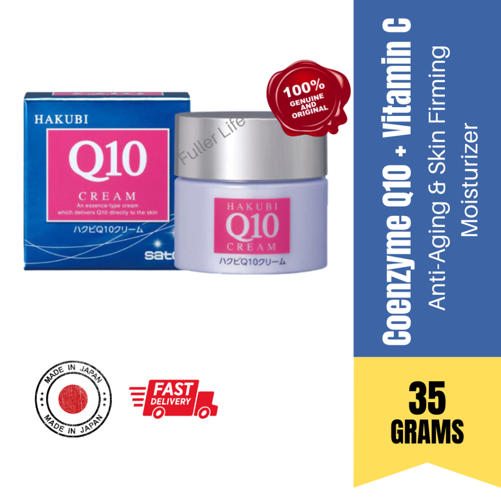 Sato HAKUBI Q10 Cream (35g) | Anti-Aging & Skin Firming Moisturizer ...