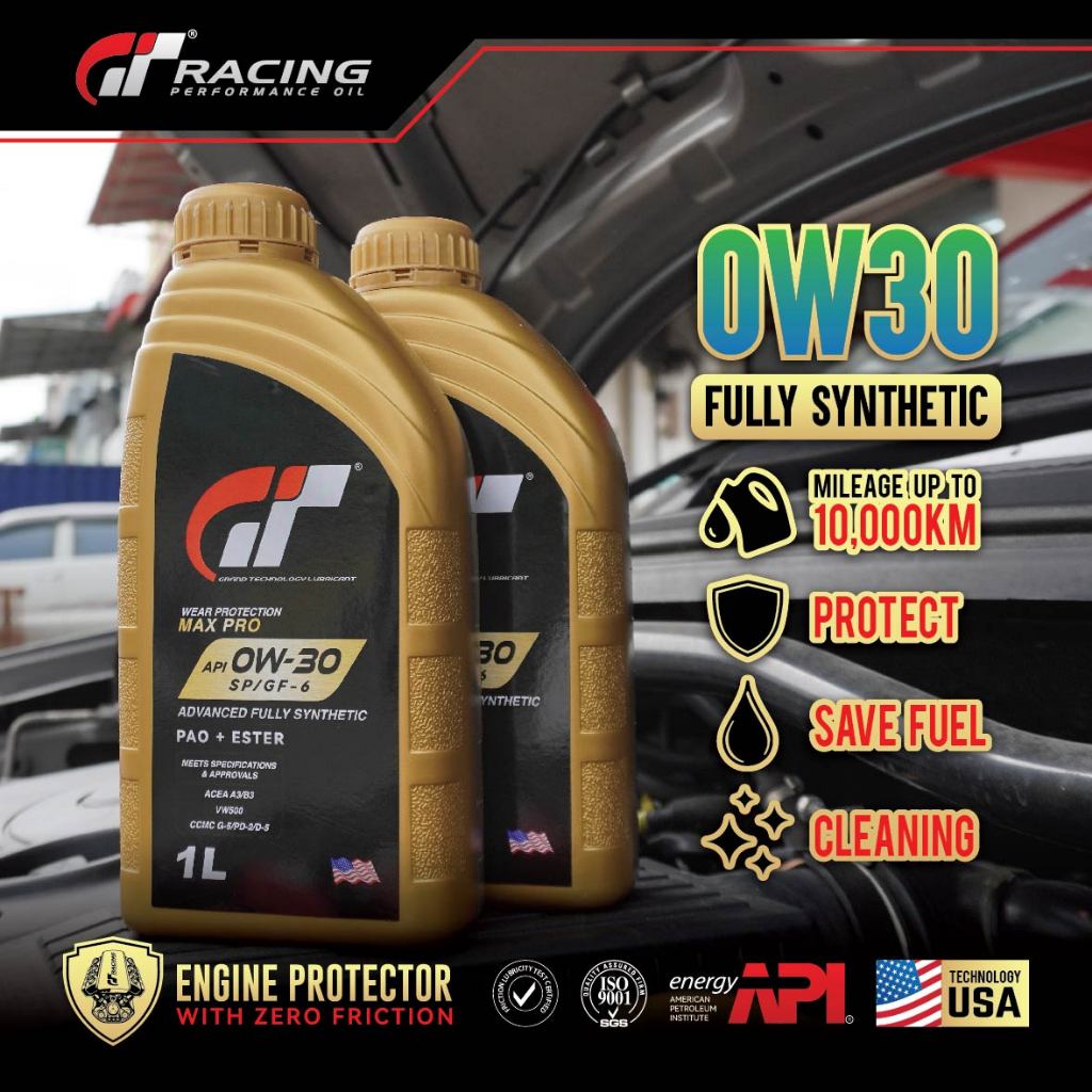 GT 0W30 Fully Synthetic Car Engine Oil PAO+ESTER SP/GF6 1L -Minyak ...