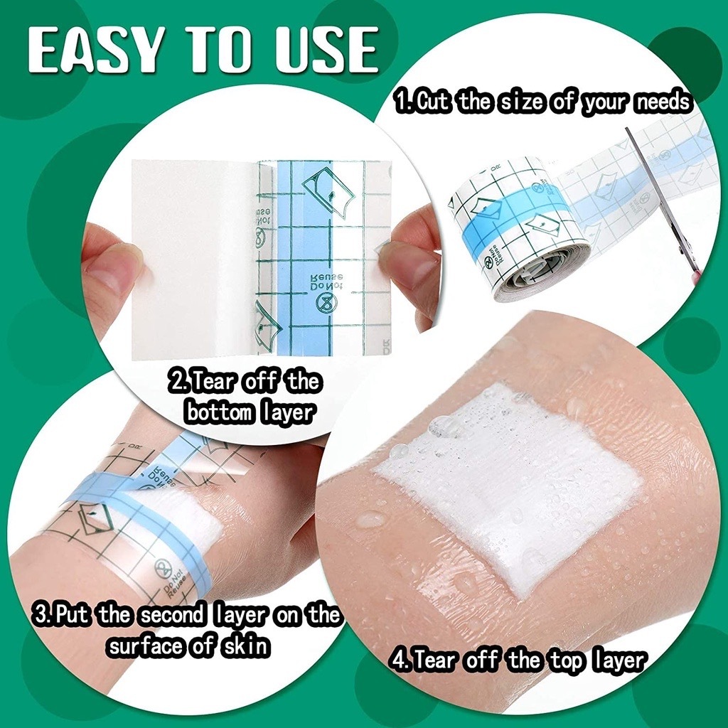 ️Buy 5 Free 1 ️15cm x 5m Medical Waterproof Adhesive Bandage Tape ...