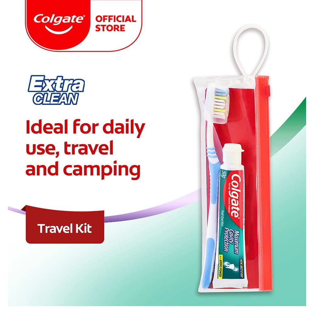 [East Malaysia] Colgate Maximimum Cavity Protection Fresh Cool Mint 50g + Colgate Extra Clean ...