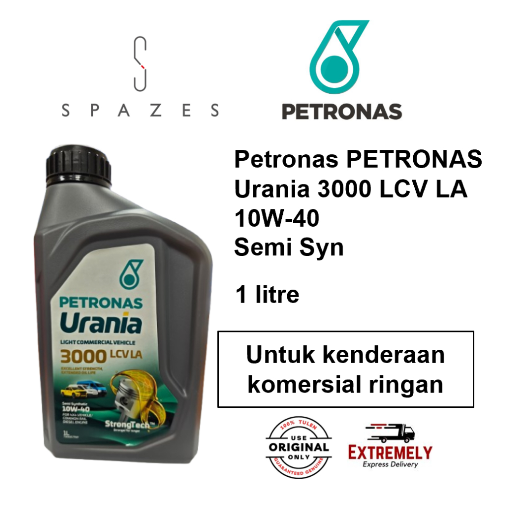 PETRONAS Urania 3000 LCV LA 10W-40 Semi Synthetic Pickup, Truck, Van ...