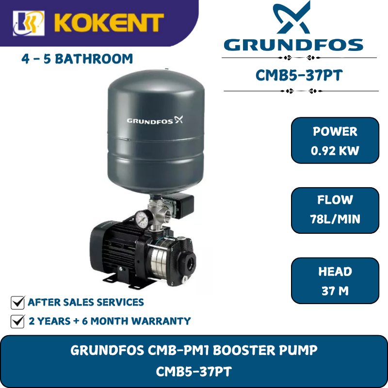 GRUNDFOS CMB-PT BOOSTER PUMP CMB5-37PT | Shopee Malaysia