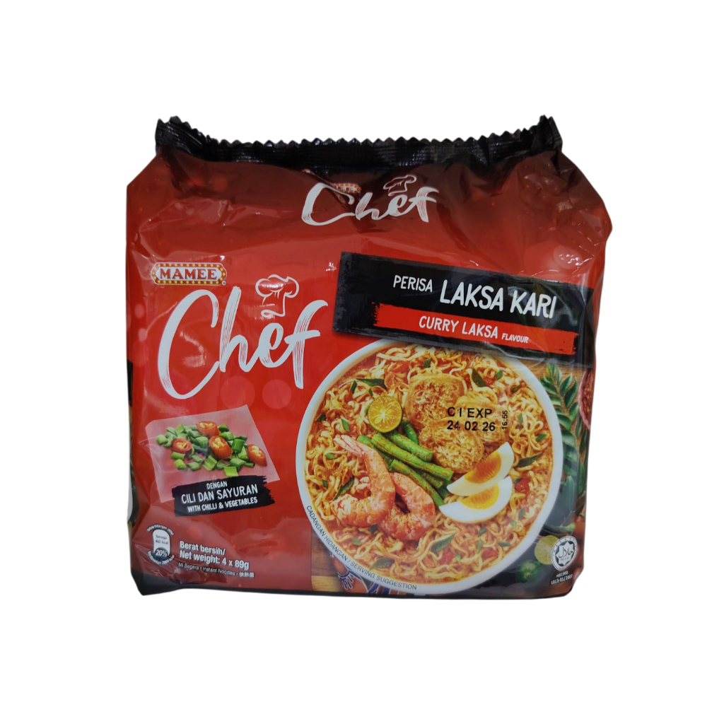 MAMEE CHEF Instant Noodles Curry Laksa Pack 4 x 89g | Shopee Malaysia