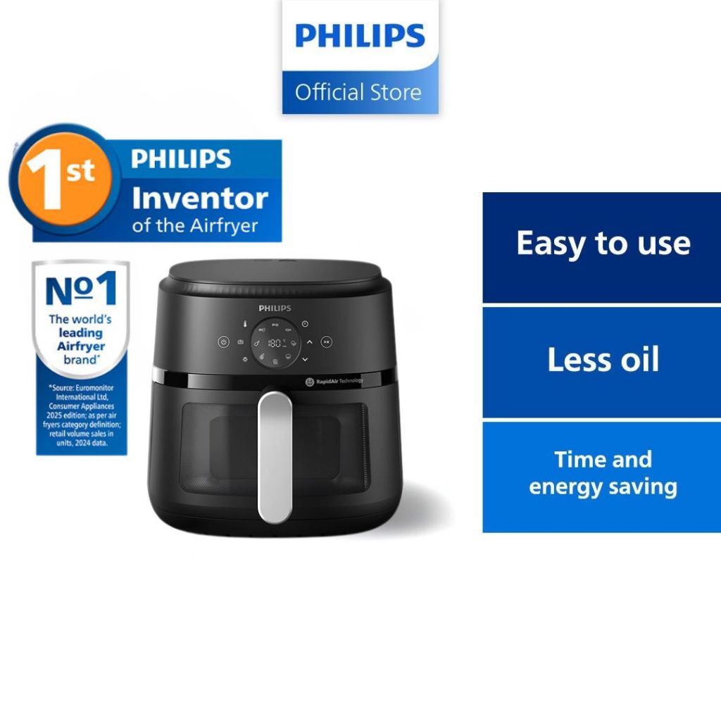 Philips NA231 13-in-1 Digital Airfryer 6.2L RapidAir Tech - Deliciously ...