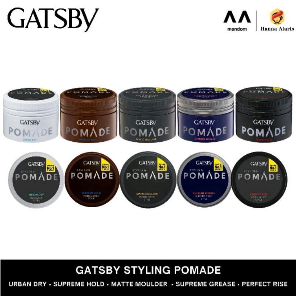 Minyak rambut Gatsby Styling Pomade 30gr original | Shopee Malaysia