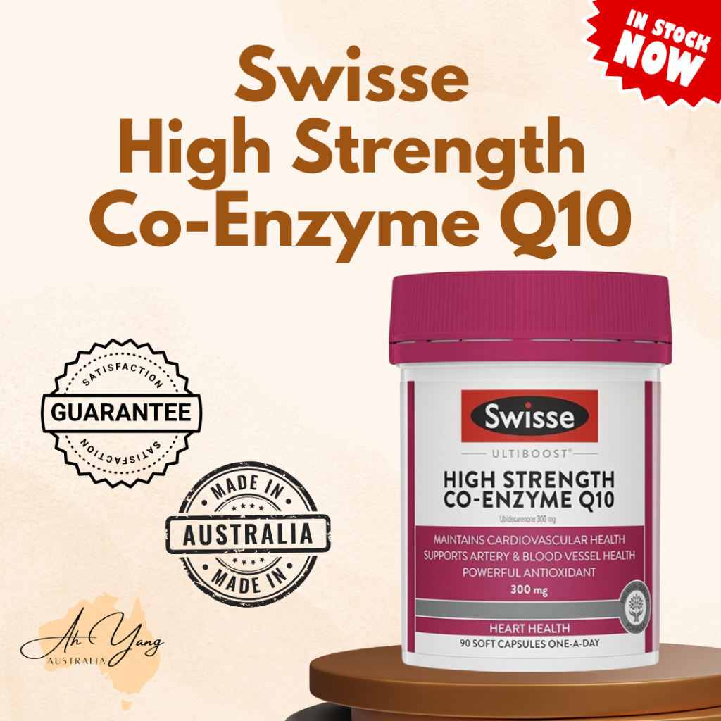 SWISSE Australia High Strength Co-Enzyme Q10 CoQ10 150mg / 300mg | Shopee Malaysia