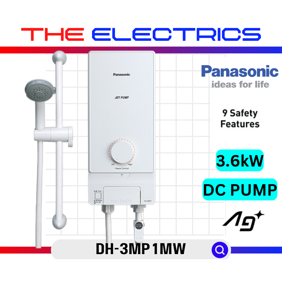 PANASONIC 3.6kW DC PUMP JET PUMP WATER HEATER DH-3MP1 / DH-3MP1MW (WITH ...