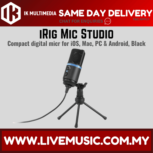 IK Multimedia iRig Mic Studio - Compact Studio Digital microphone ...