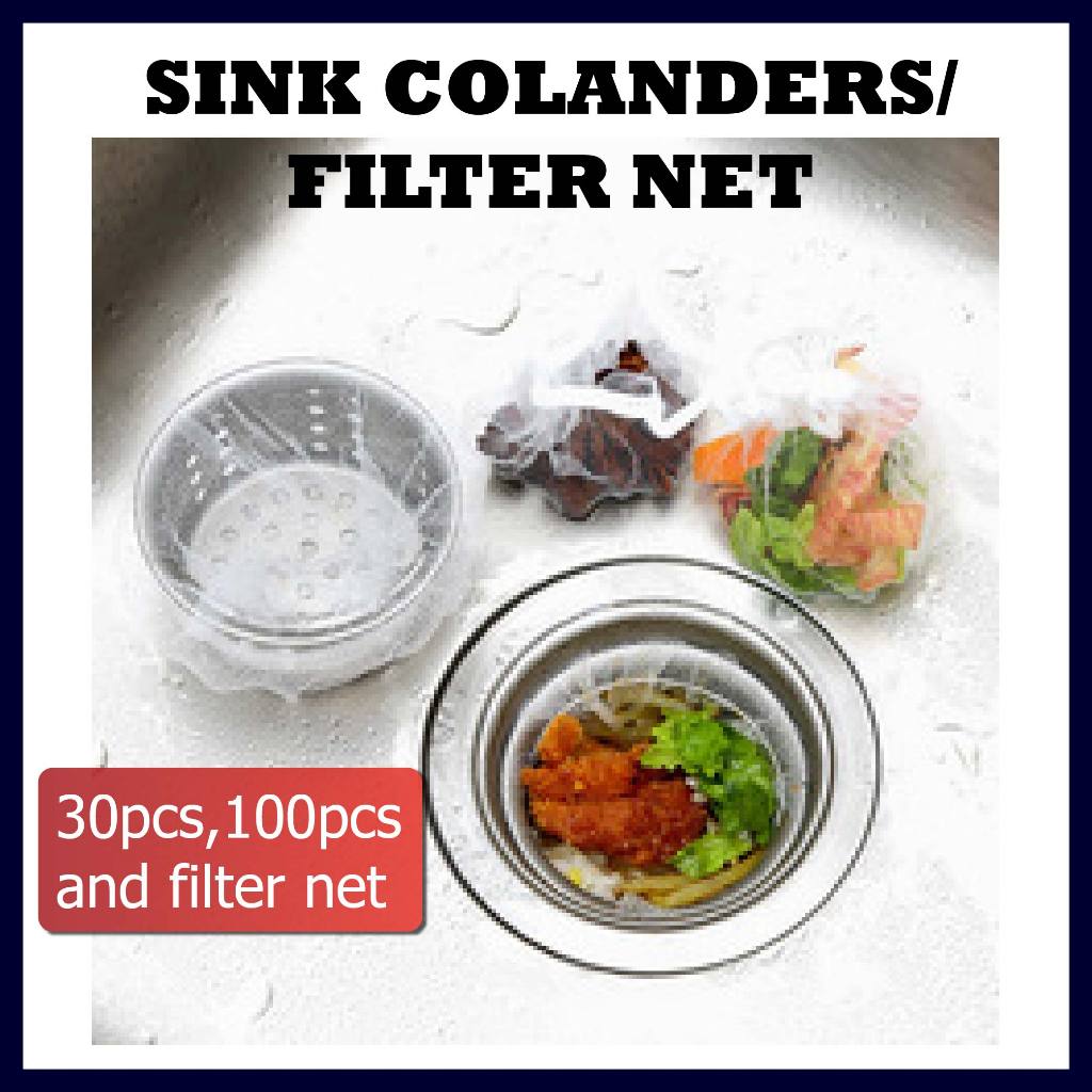 100pcs Dapur Bathroom Hair Prevent Sink Colanders Strainers Tools ...
