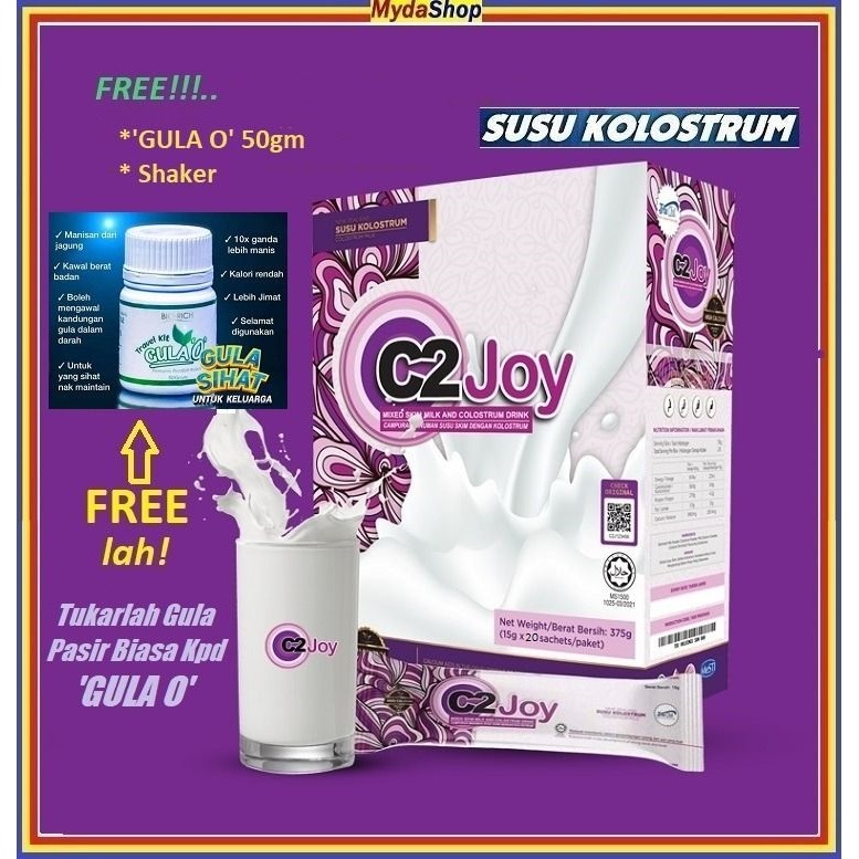 C2 JOY [free GULA O + Shaker] Susu Kolostrum. Colostrum Milk C2Joy | Shopee Malaysia