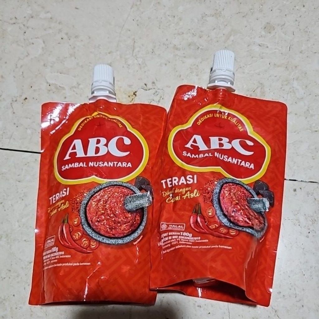 ABC Sambal Terasi Botol 180 Gram / ABC Sambal Belacan 180 Gram / Sachet ...