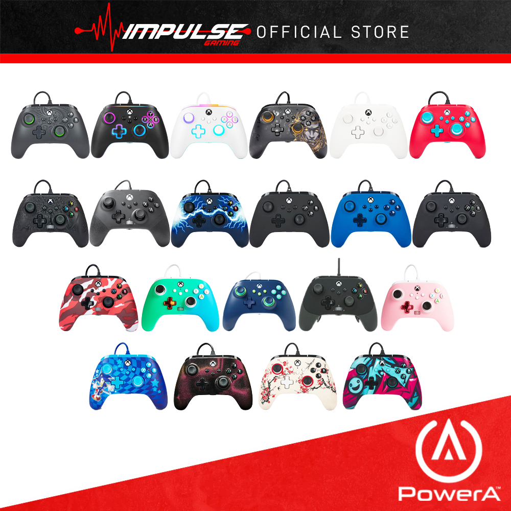 PowerA Xbox Series Nano, Standard Wired Controller - Arc Lightning ...