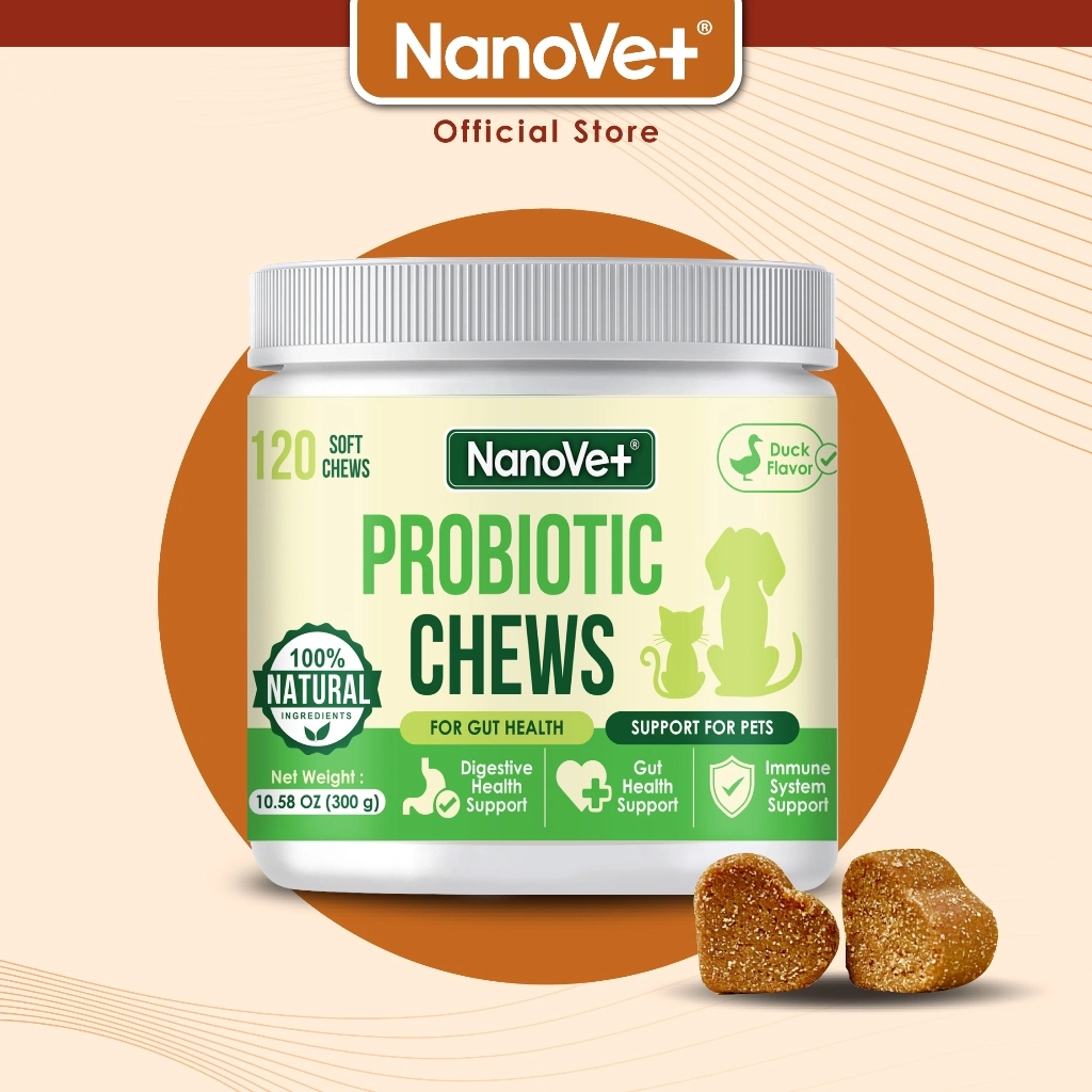 Nanovet® Pet Probiotic Chews For Cat and Dog (45 Chews) | Shopee Malaysia