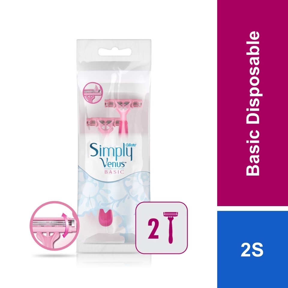[East Malaysia] Gillette Simply Venus Basic Disposable Razor 3 Blades ...