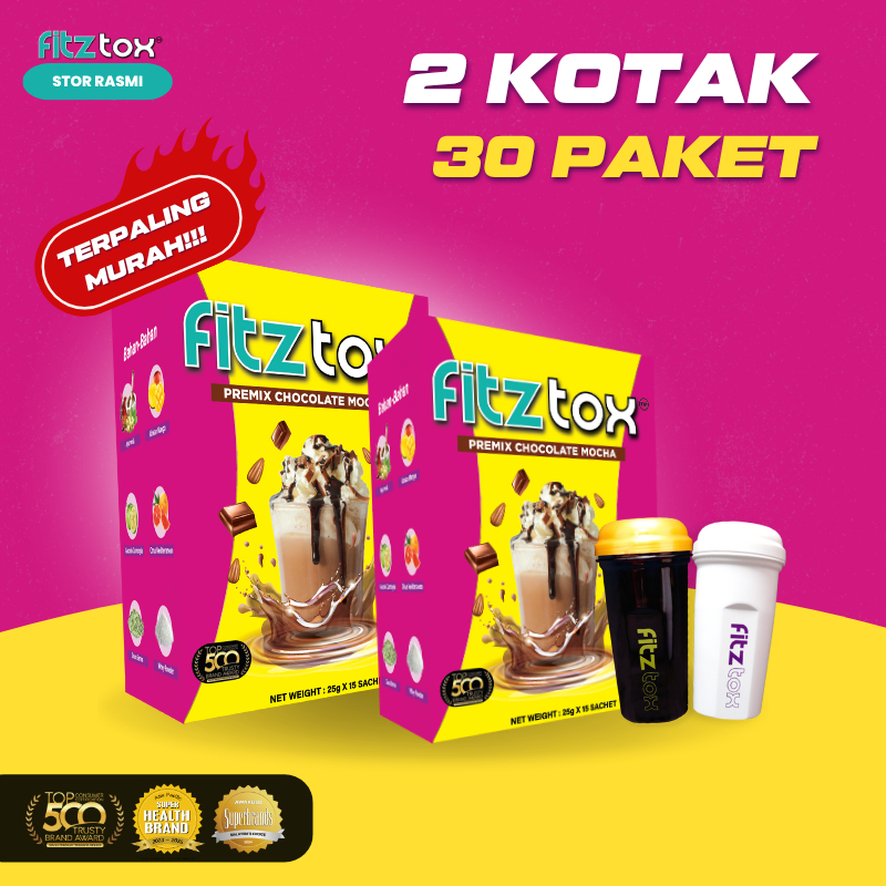FITZTOX COKLAT MOCHA 2 KOTAK ( 30 PAKET ) ORIGINAL HQ | Shopee Malaysia