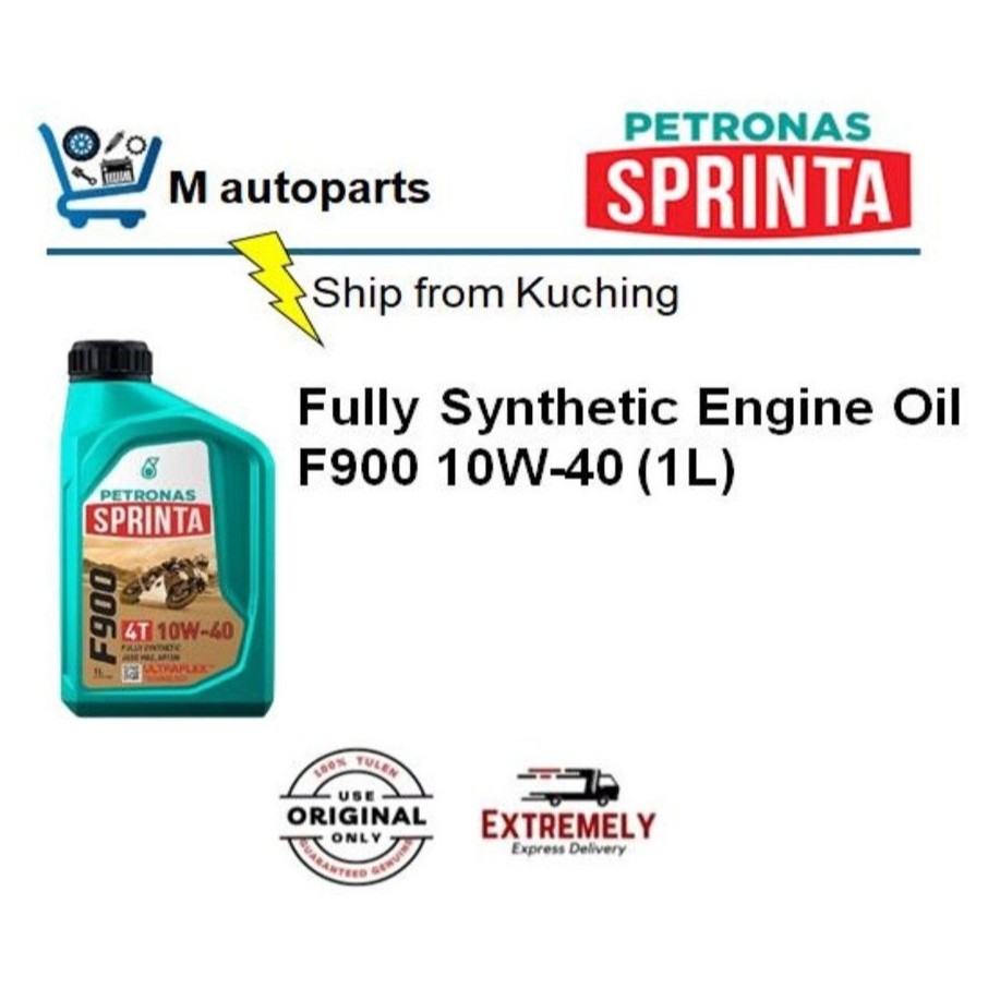[EM] PETRONAS Sprinta F900 10W-40 Fully Syn Minyak Enjin Moto 10W40 ...