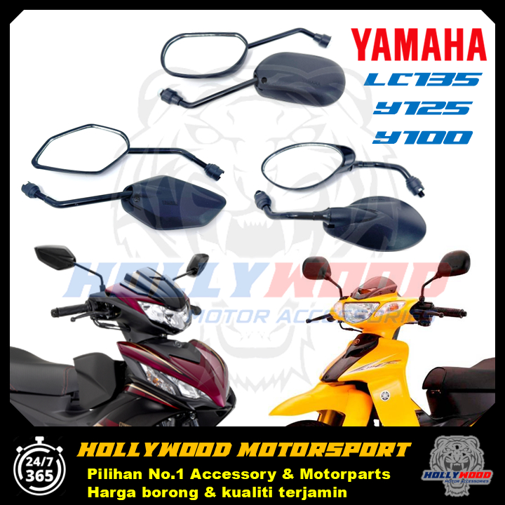 YAMAHA SIDE MIRROR STANDARD ASSY FOR LC135 Y125 Y110 MODEL PLUG AND ...