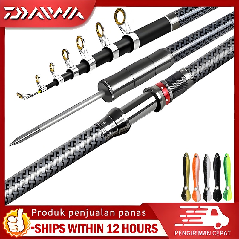 DAIWA Joran Pancing Rod Spinning Telescopic Rod Fishing Rod Spinning ...