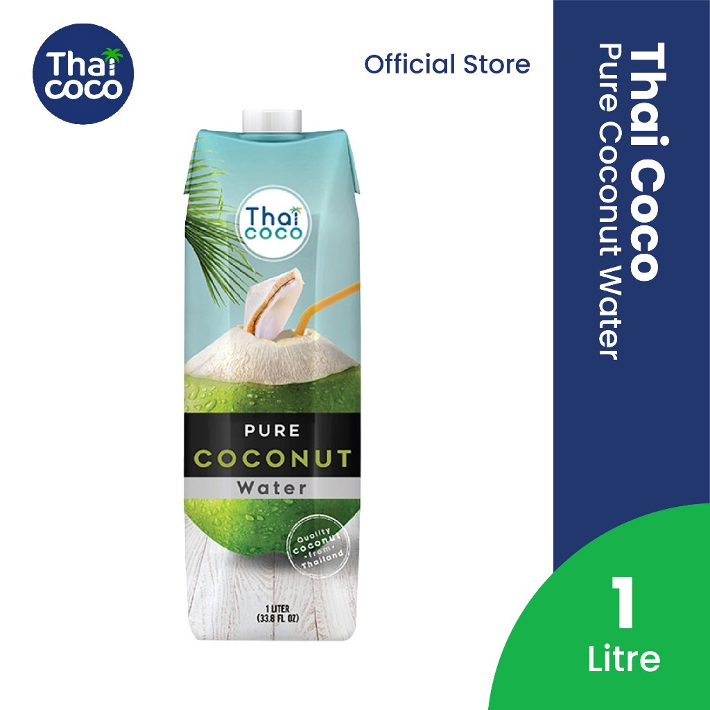 THAI COCO PURE COCONUT WATER 1 LITRE | Shopee Malaysia